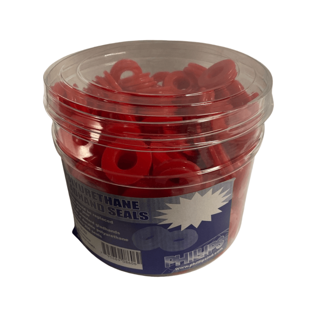 Red Gladhand Seal Pack of 5 Truck Parts for Heavy Trucks Seals